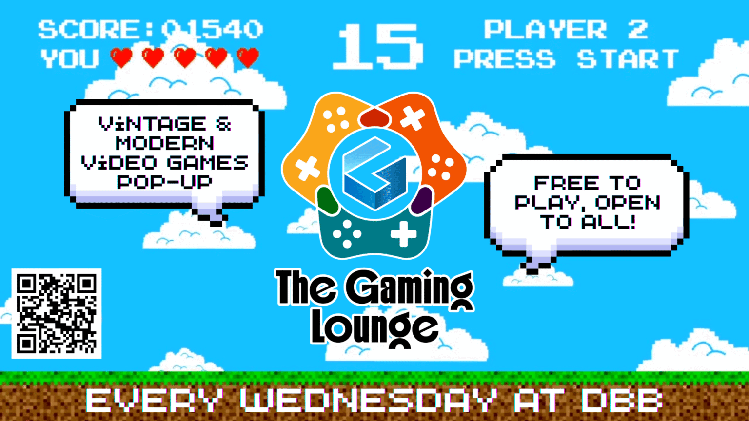The Gaming Lounge video gaming pop-up - Divine Barrel Brewing